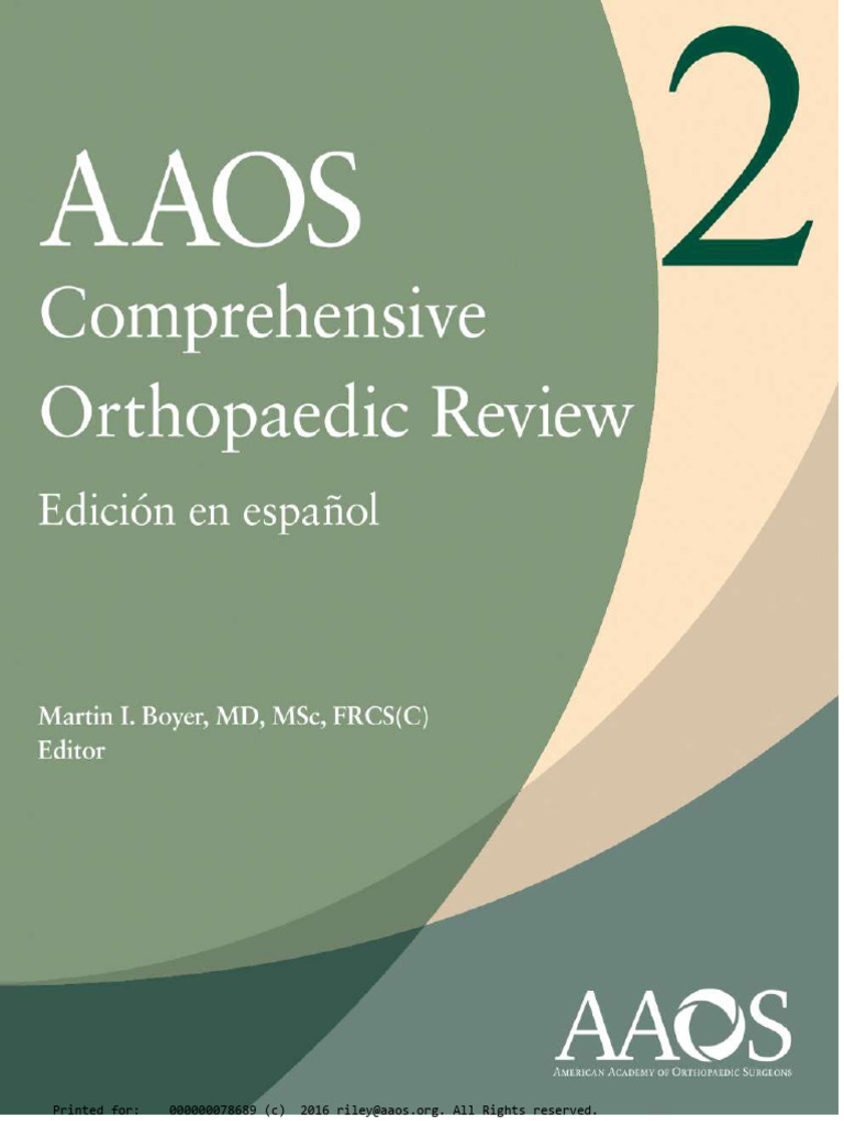 AAOS Comprehensive Orthopaedic Review 2 Edicion en Español - Compressed | PDF
