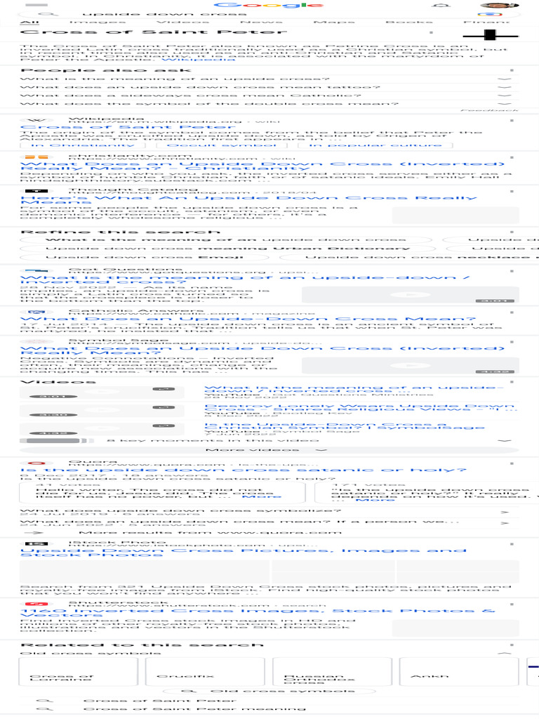 Upside Down Cross - Google Search | PDF