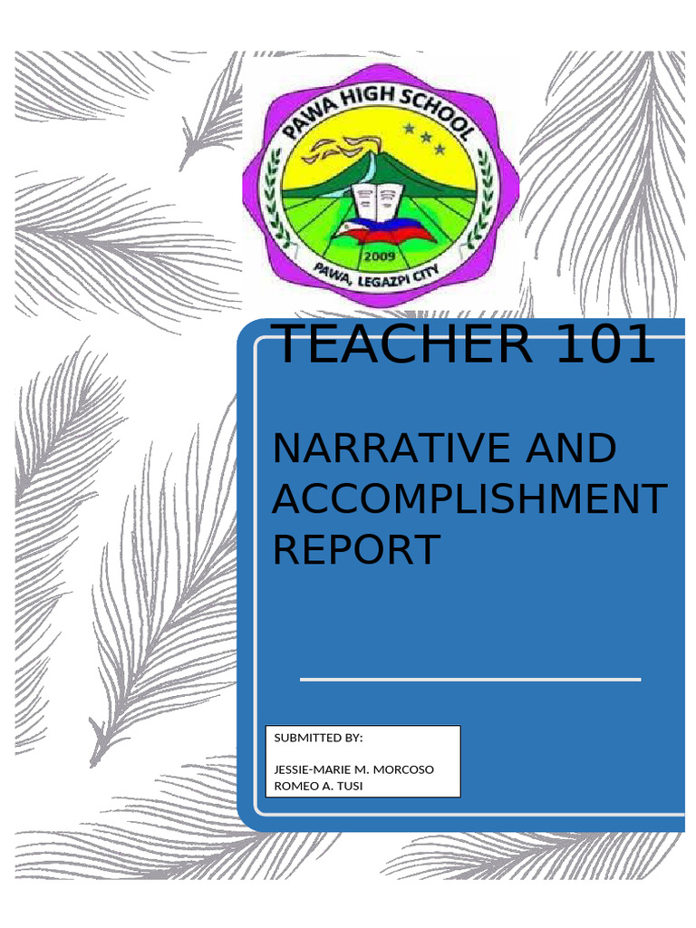 Narrative Report Teacher 101 | PDF | Teachers | Career & Growth