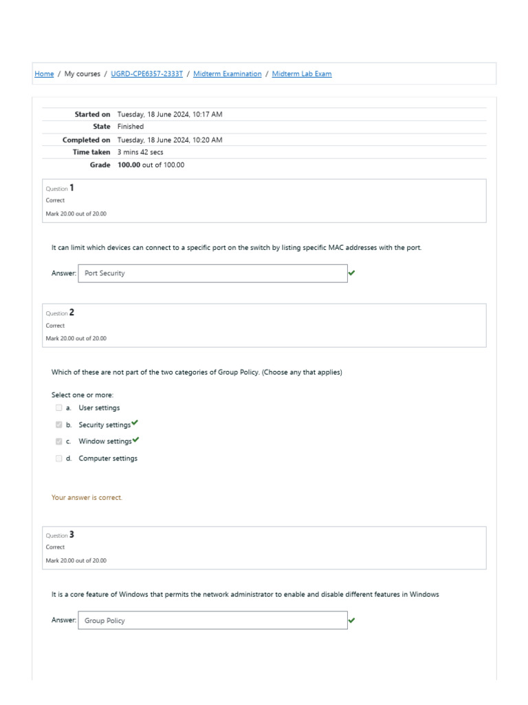 Midterm Lab Exam | PDF