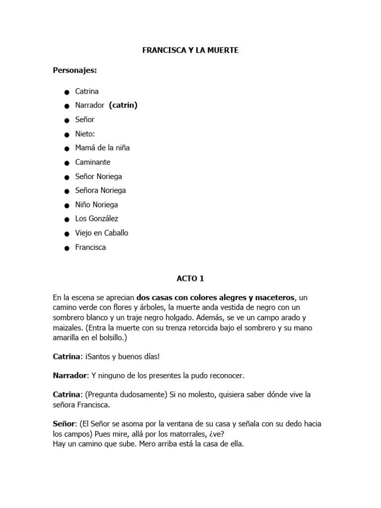 Francisca y La Muerte - Ok | PDF