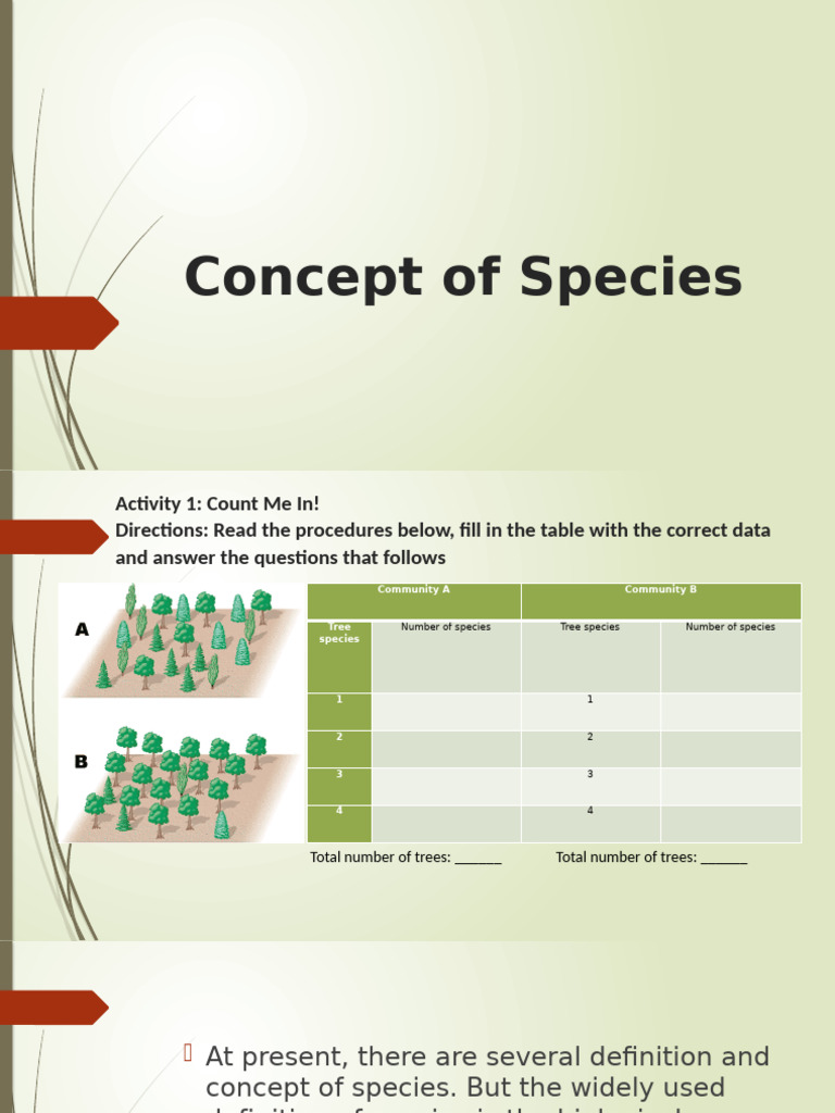 Concept of Species | PDF