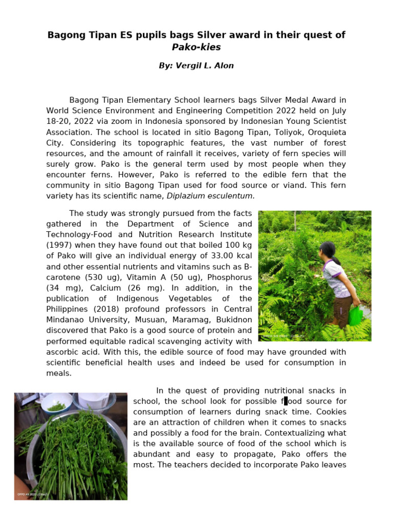 Science News Article | PDF