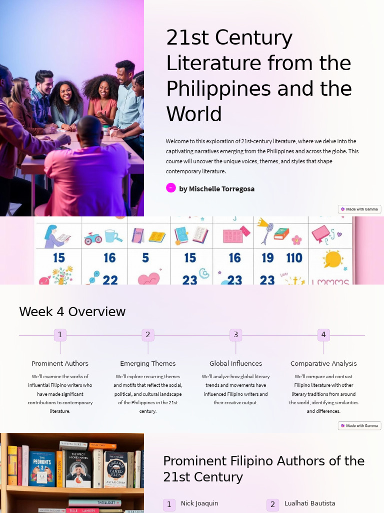 21st Century Literature From The Philippines and The World | PDF