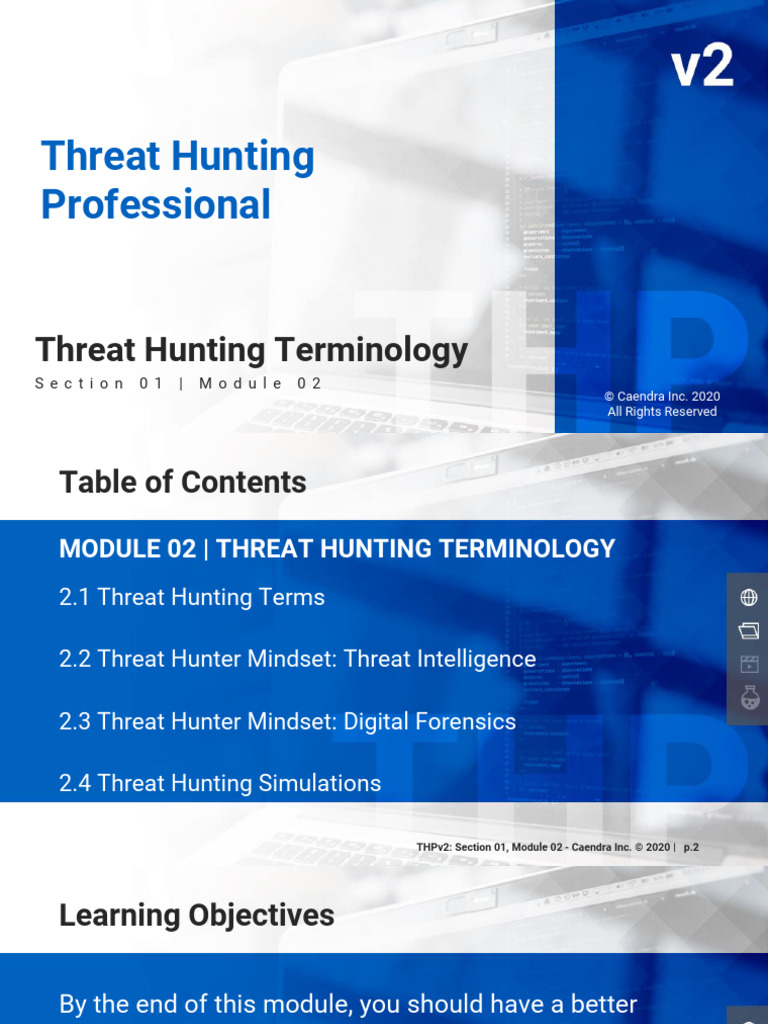 740 Threat Hunting Terminology | PDF