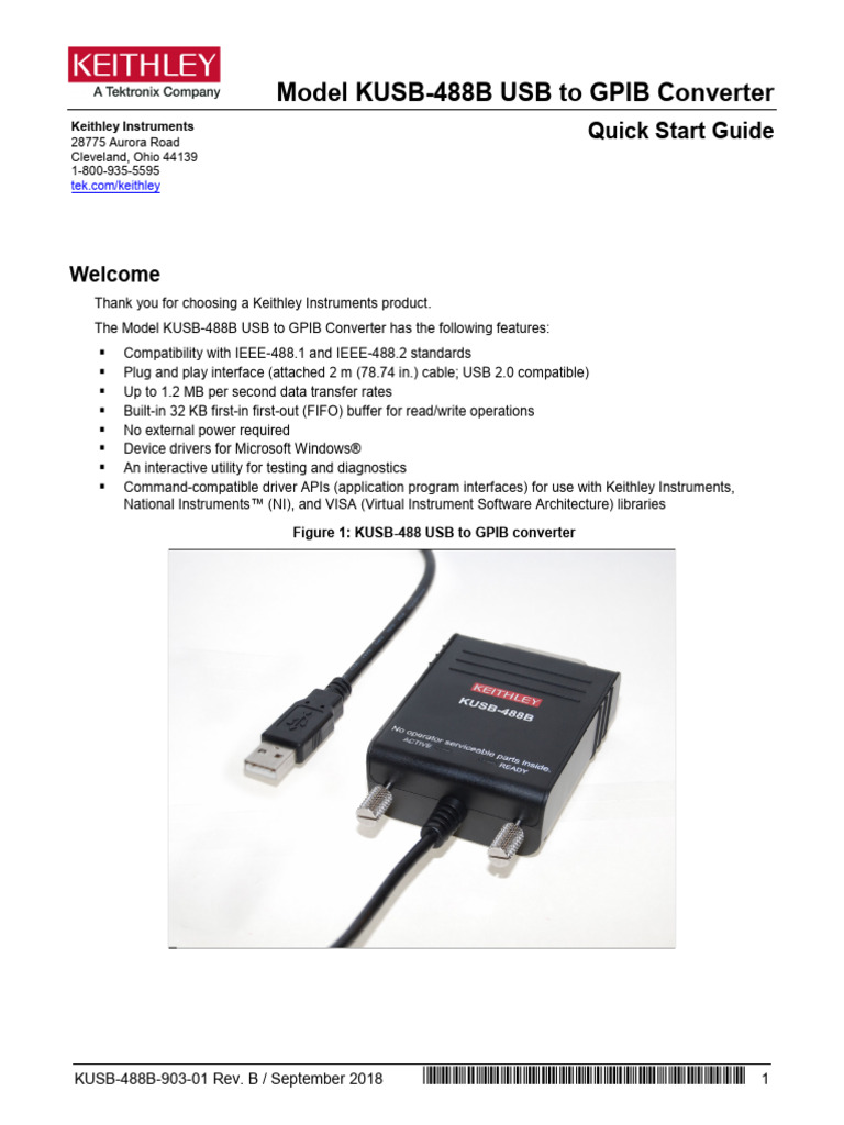 KUSB 488B 903 01 - Sept2018 - KUSB 488B 903 01B | PDF