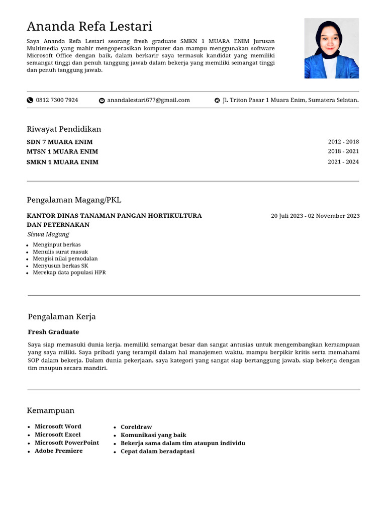 Ananda Refa Lestari | PDF