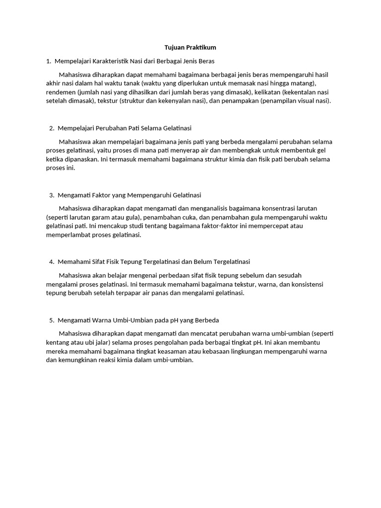 Tujuan Praktikum Ibp Kelompok 8 | PDF