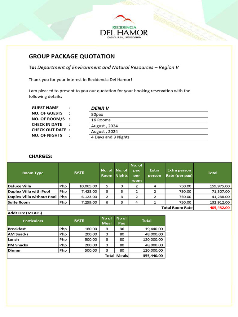 Recidencia Del Hamor Quotation | PDF