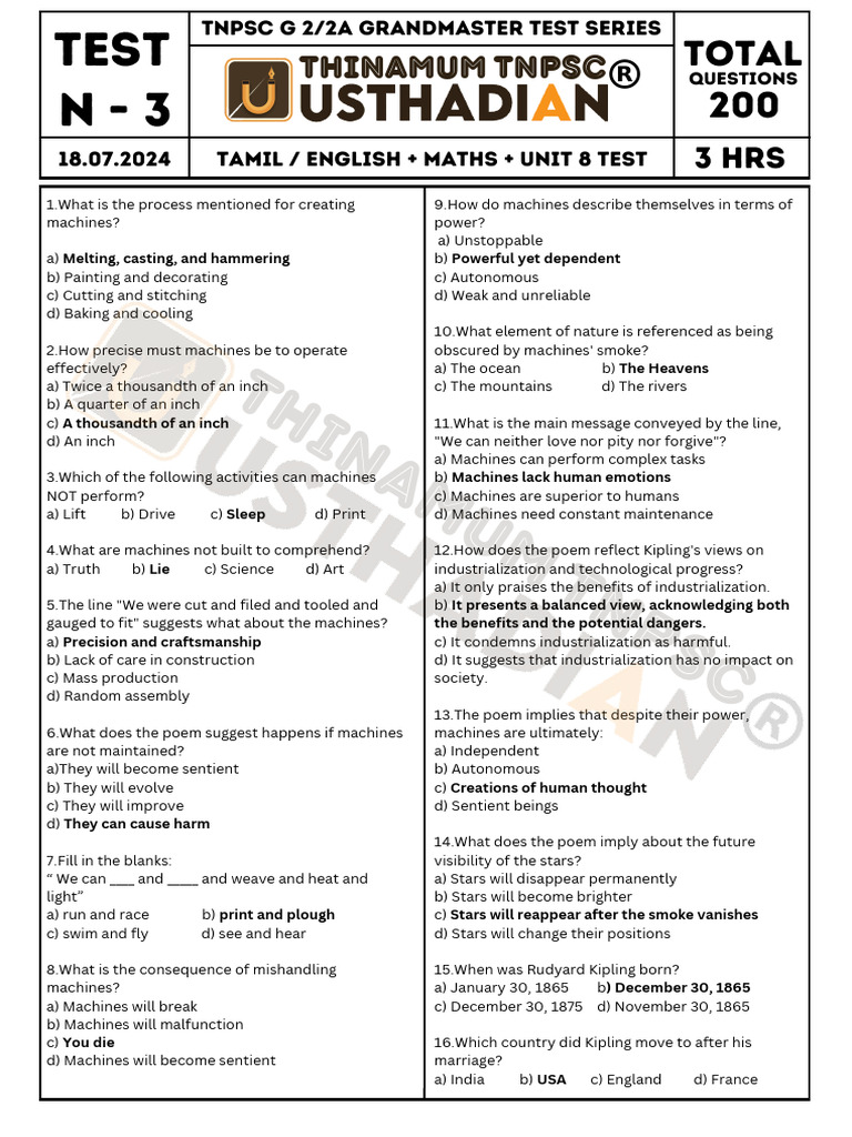 R-3 English Answer Key | PDF