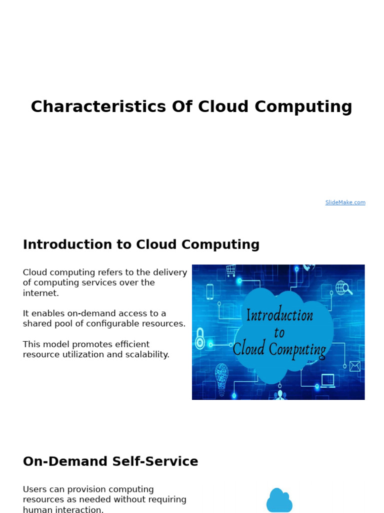 Characteristics of Cloud Computing | PDF