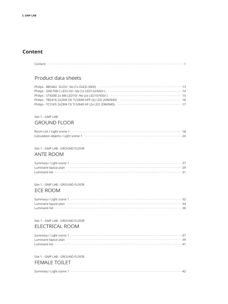 GMP LAB - Report | PDF