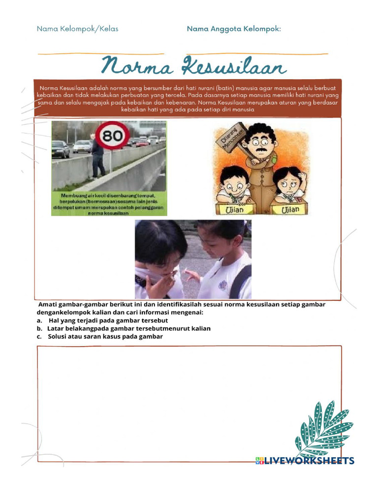 LKPD Norma Kesusilaan | PDF