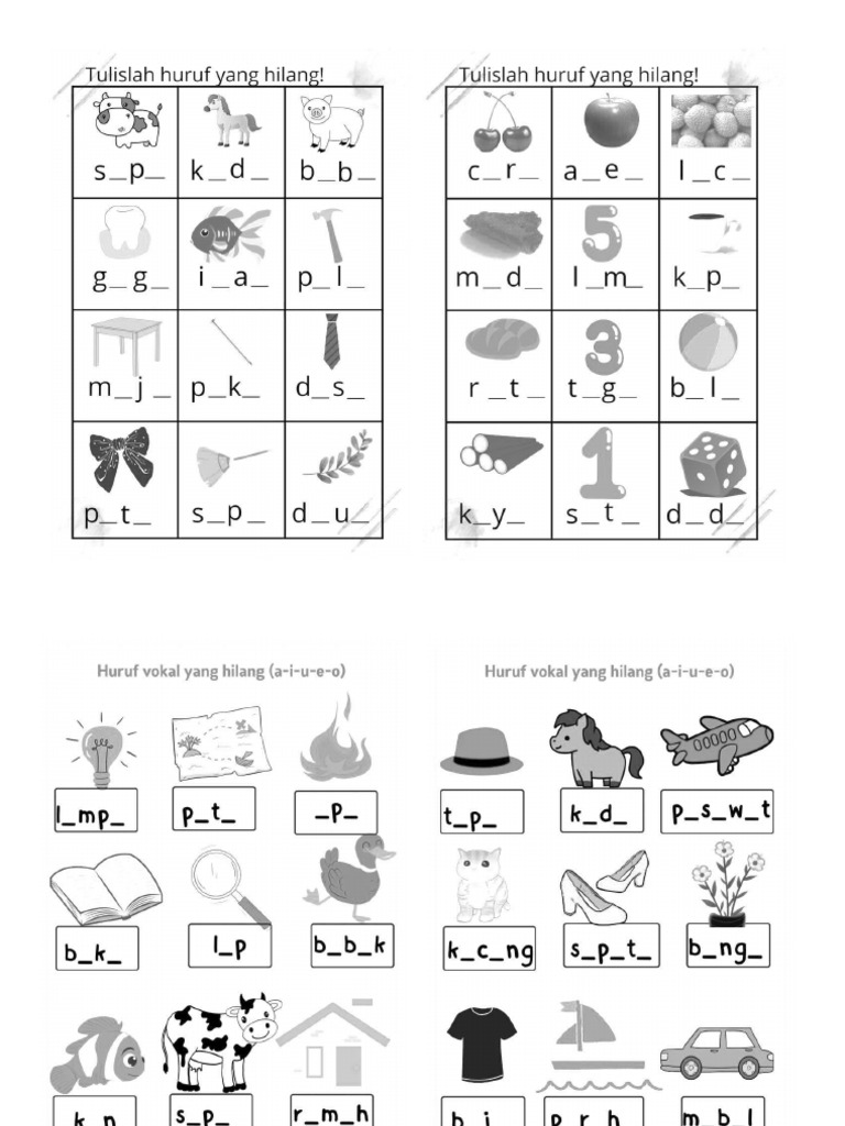 Latihan Anak TK | PDF