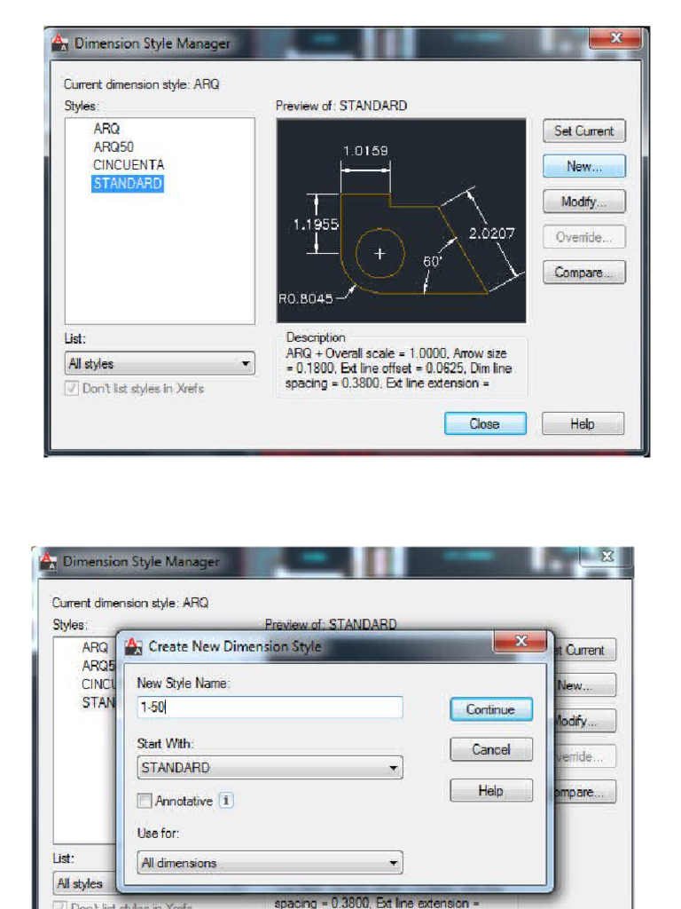 Configuracion de Cotas | PDF