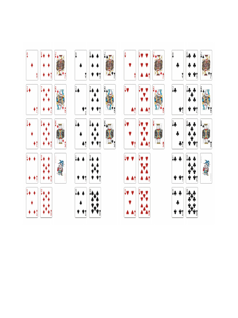 Free Vector Playing Cards Deck - 362314.png | PDF