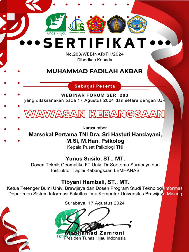 PiagaM Webinar 203 Wawasan Kebangsaan - MUHAMMAD FADILAH AKBAR | PDF