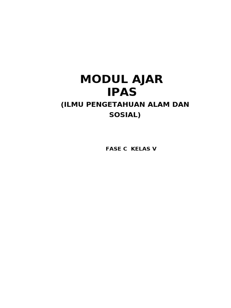 Modul Ajar IPAS Peredaran Darah | PDF Modul Ajar IPAS Peredaran Darah | PDF