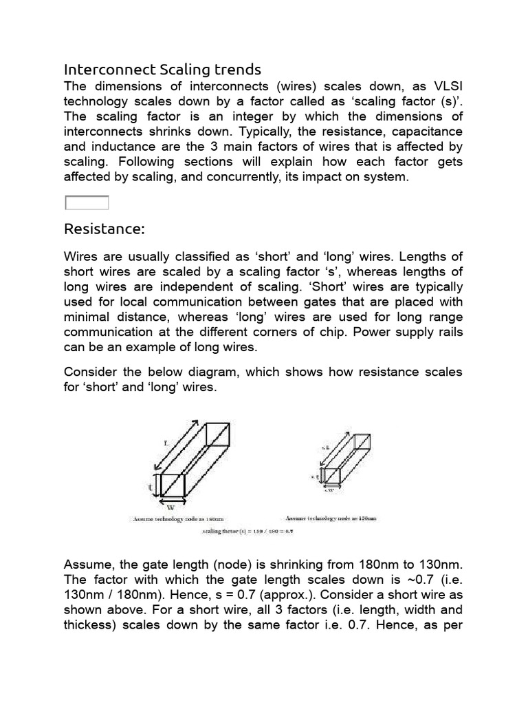 Interconnect Scaling Trends | PDF | Capacitance | Electrical Resistance ...