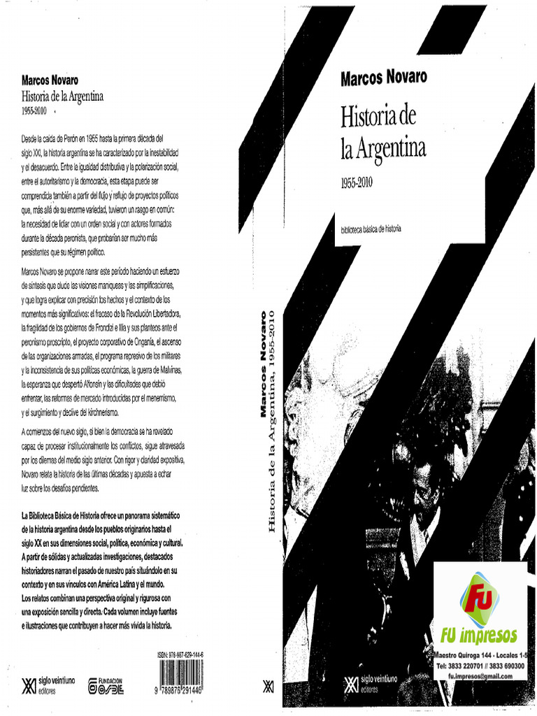 Historia de La Argentina 1955-2010 - Marcos Novaro - Libro | PDF