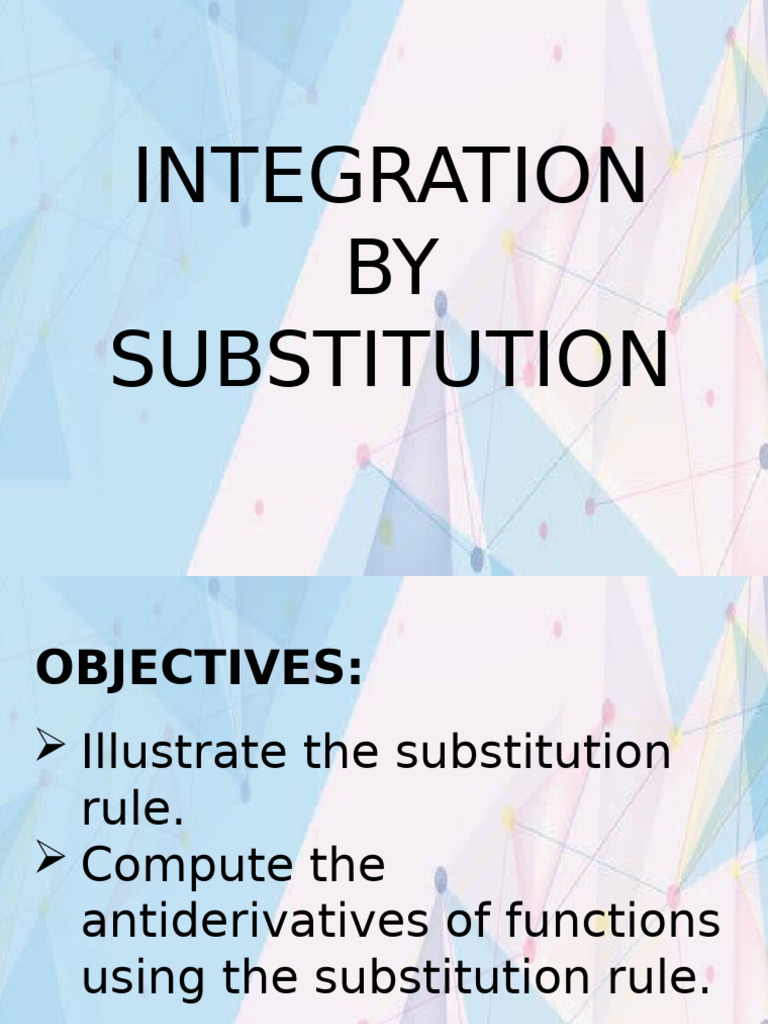 Integration by Substitution | PDF