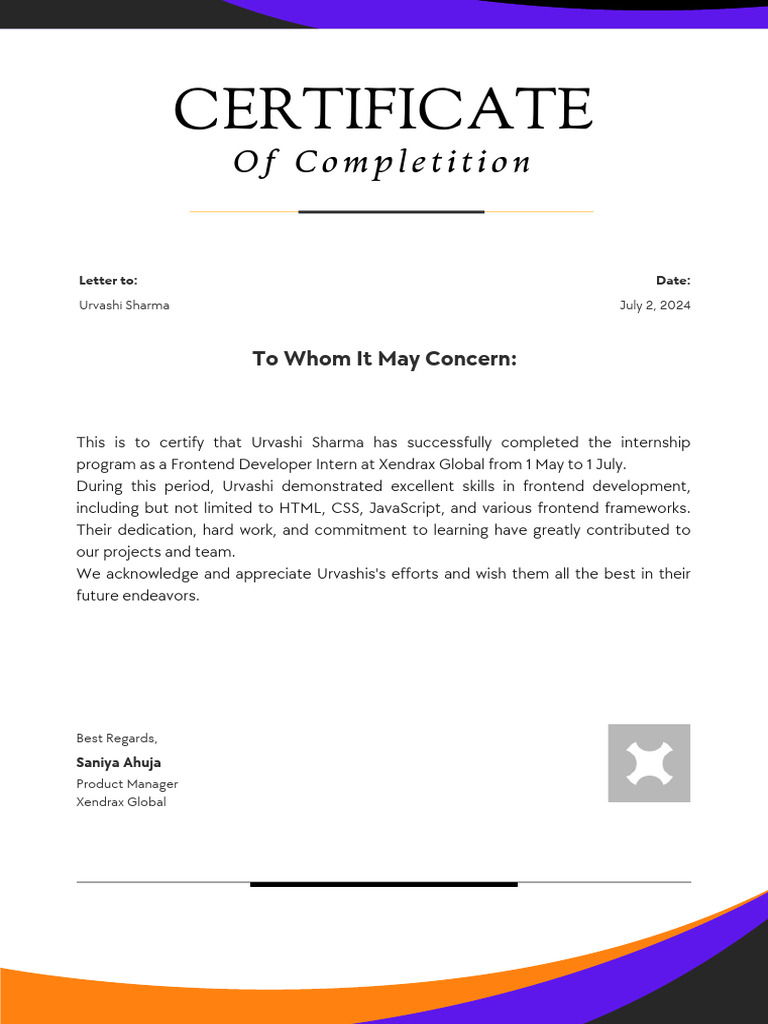 Certificate of Completion | PDF