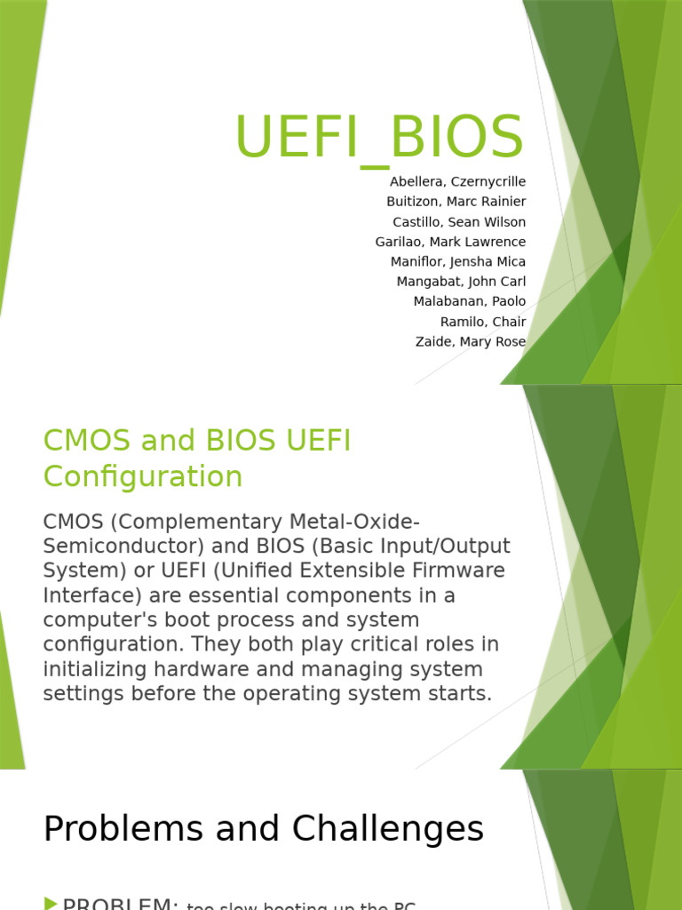 Buitizon - CMOS and BIOS UEFI Configuration (20240917235804) | PDF
