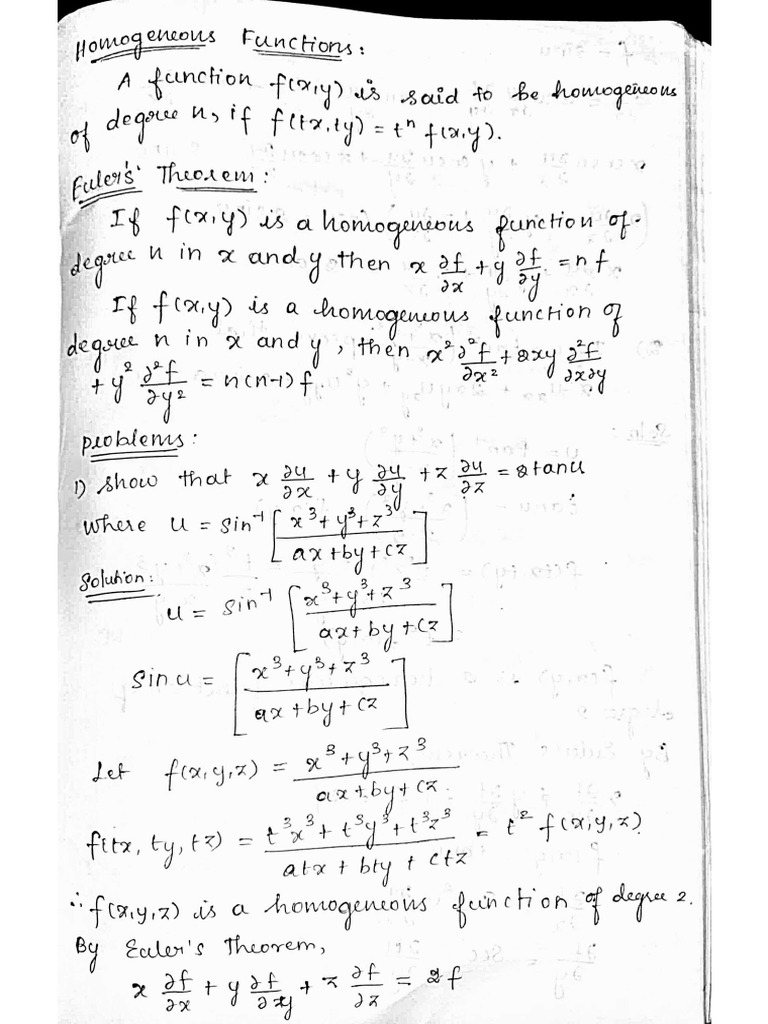 Eulers Theorem Pdf