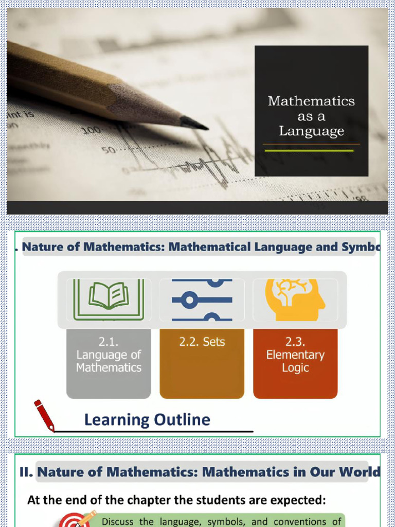 Mathematics As A Language | PDF