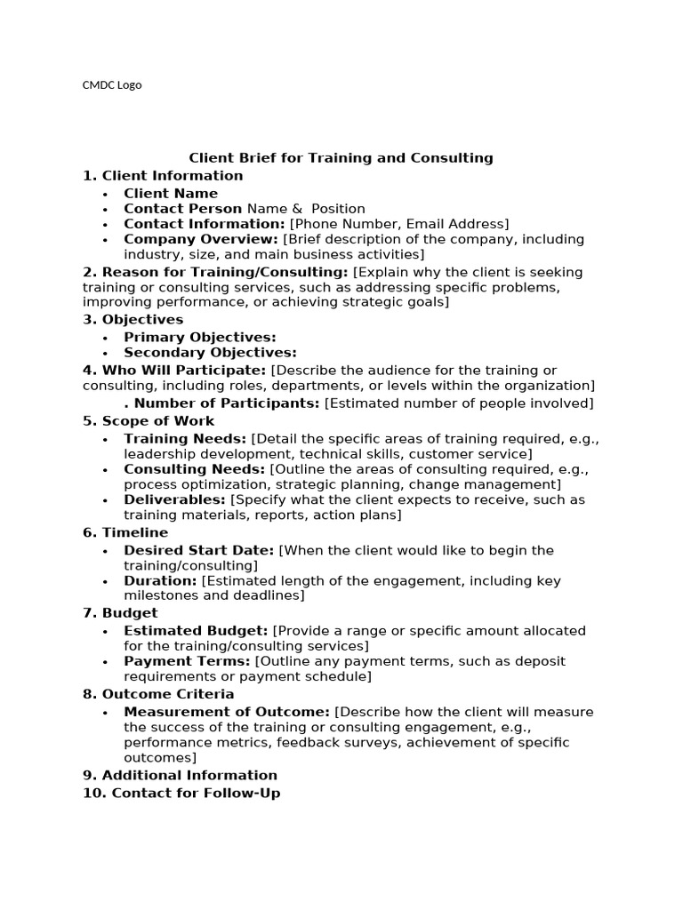 Format For Consultancy | PDF | Business