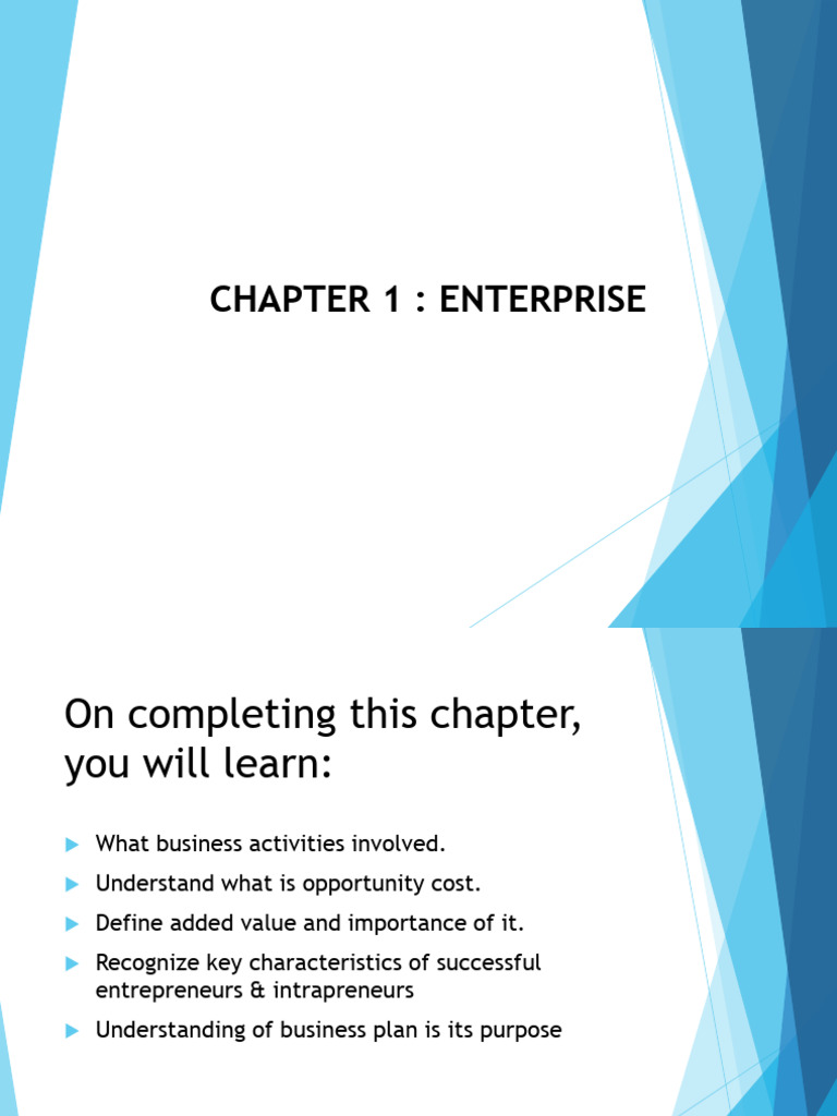 Chap 1 - Enterprise | PDF