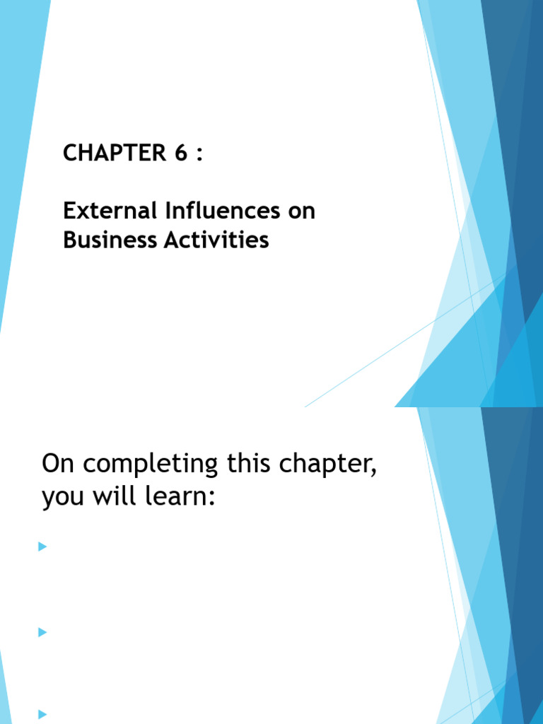 Chap 6 - Part 1 External Influences | PDF