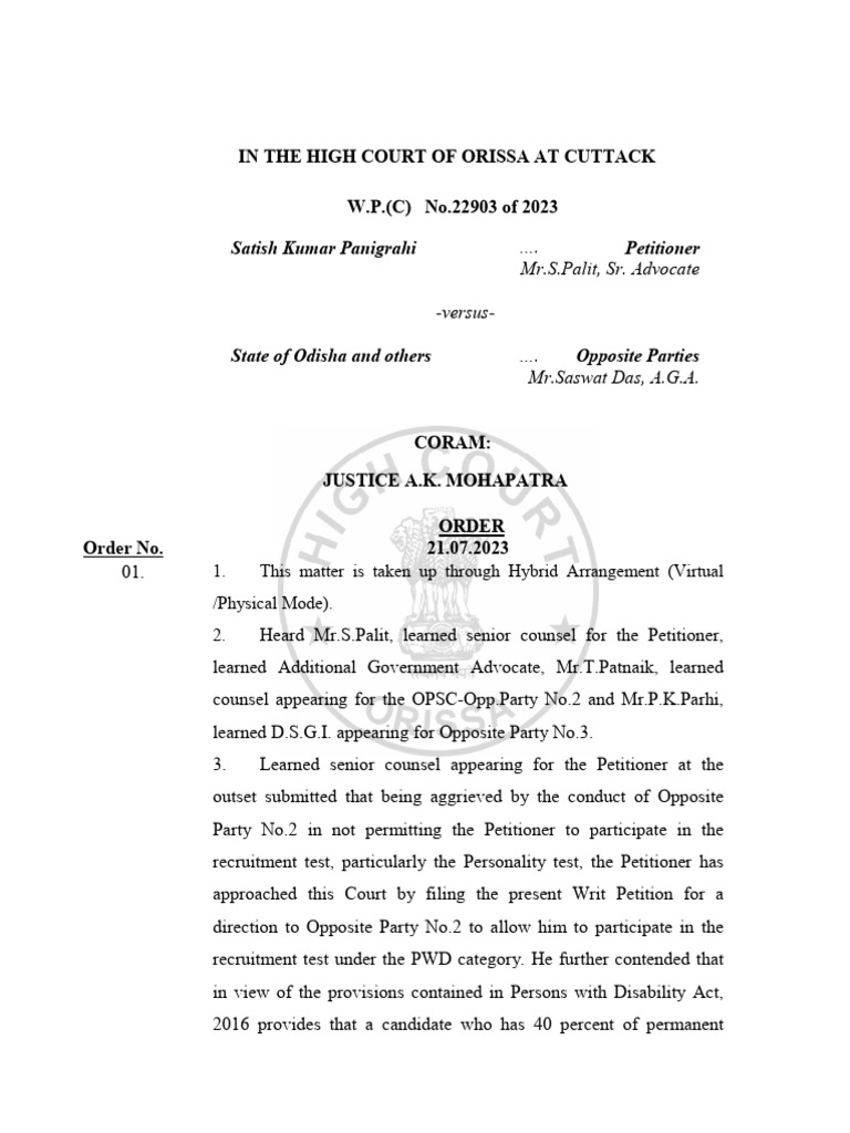 OCS 2021 Court Case | PDF