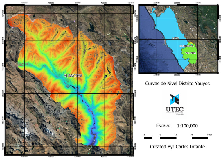 Curvas Nivel A3 YAUYOS | PDF