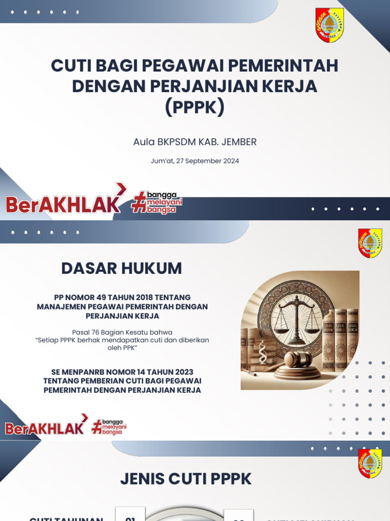 Sosialisasi Cuti PPPK | PDF