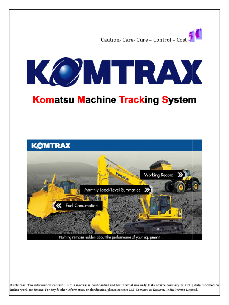 Komtrax Complete Manual | PDF