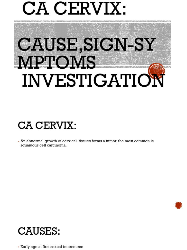 Ca Cervix | PDF