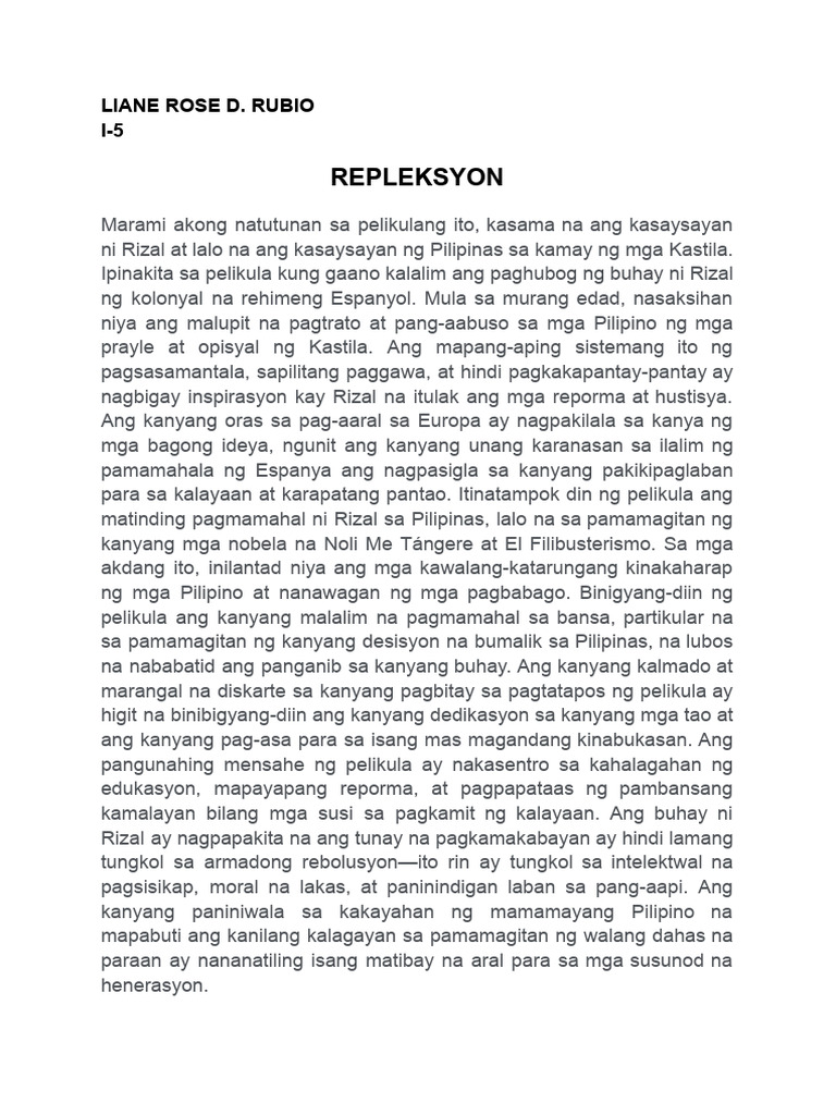 Repleksyon | PDF