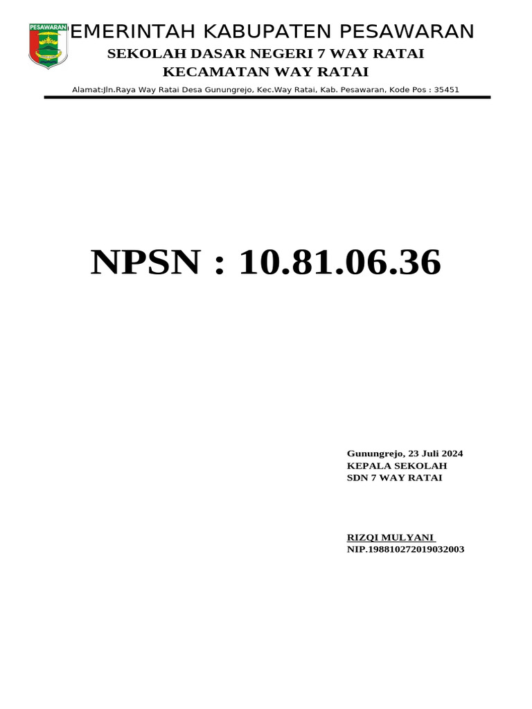 NPSN | PDF
