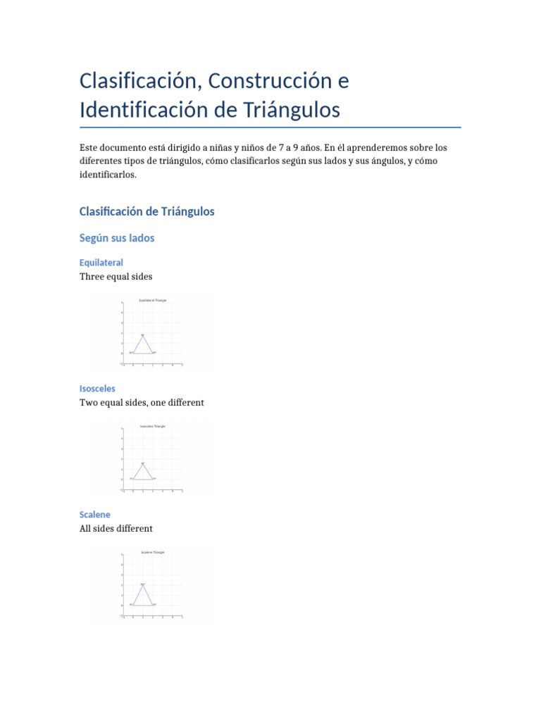 Triangles Classification | PDF