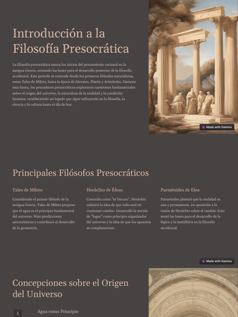 Introduccion A La Filosofia Presocratica | PDF