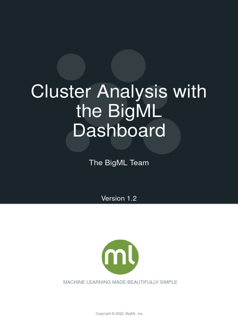 BigML Cluster Analysis | PDF