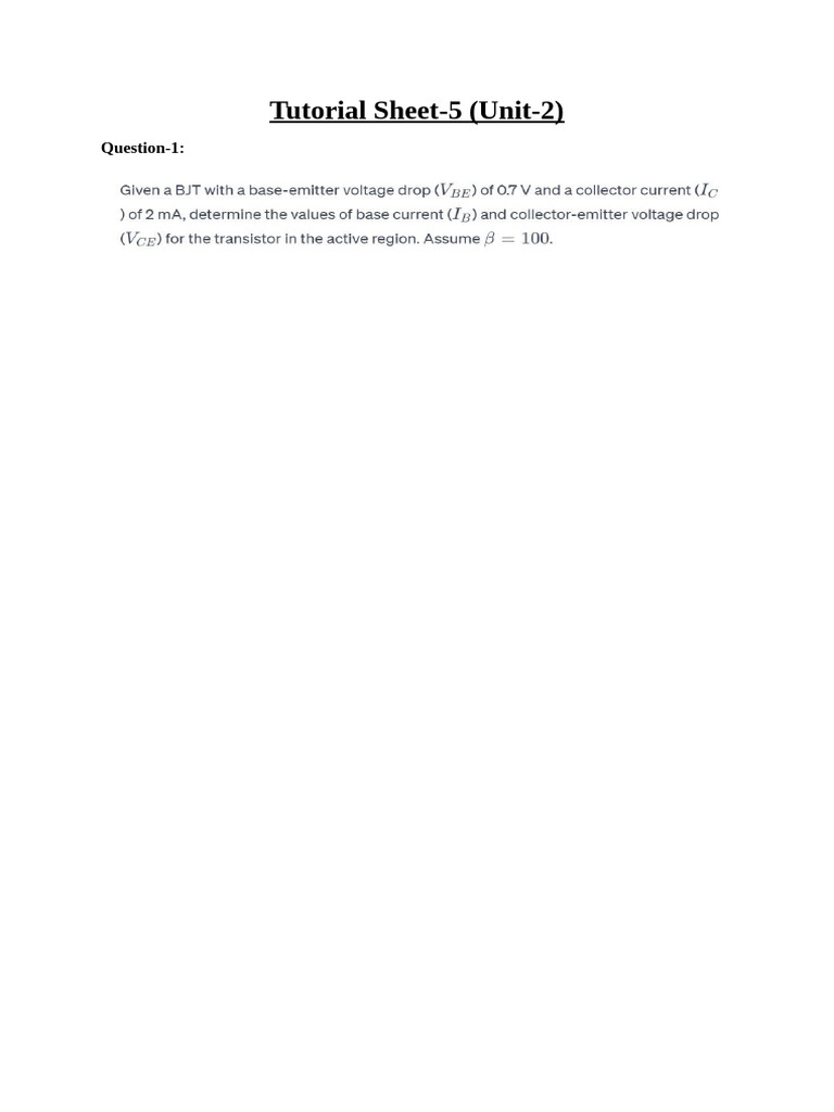 Tutorial Sheet5 | PDF