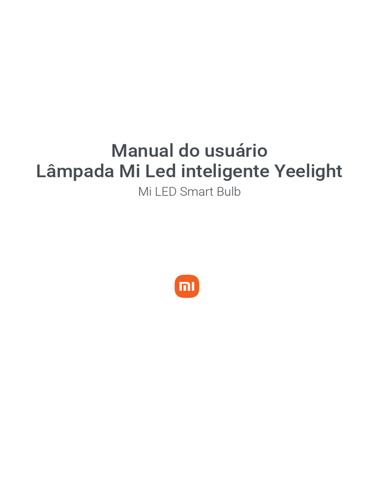 Manual - Mi Led Smart Bulb | PDF