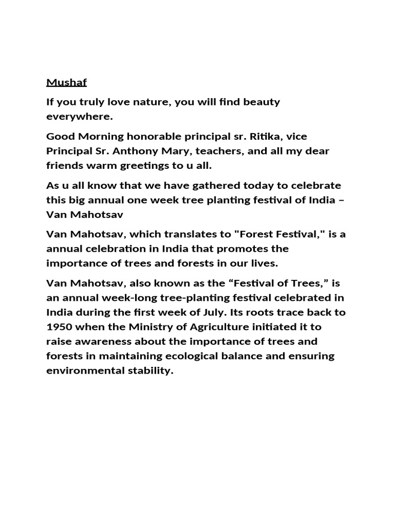 Van Mahotsav | PDF