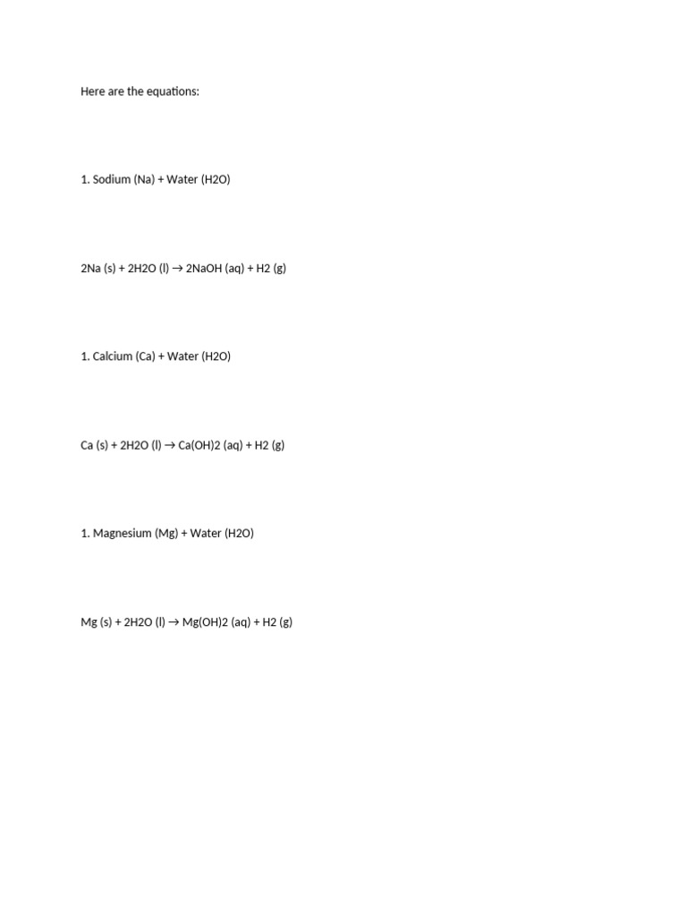 The Chem Equations-WPS Office | PDF