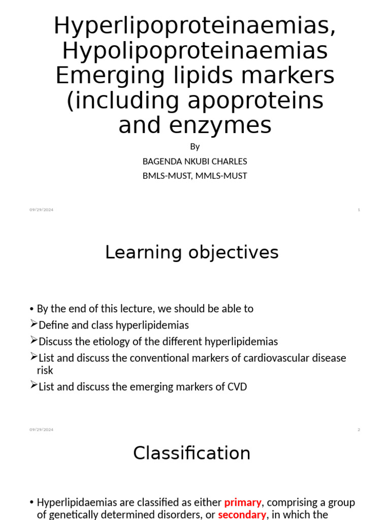Hyperlipidaemias and Emerging Lipid Markers | PDF Hyperlipidaemias and Emerging Lipid Markers | PDF