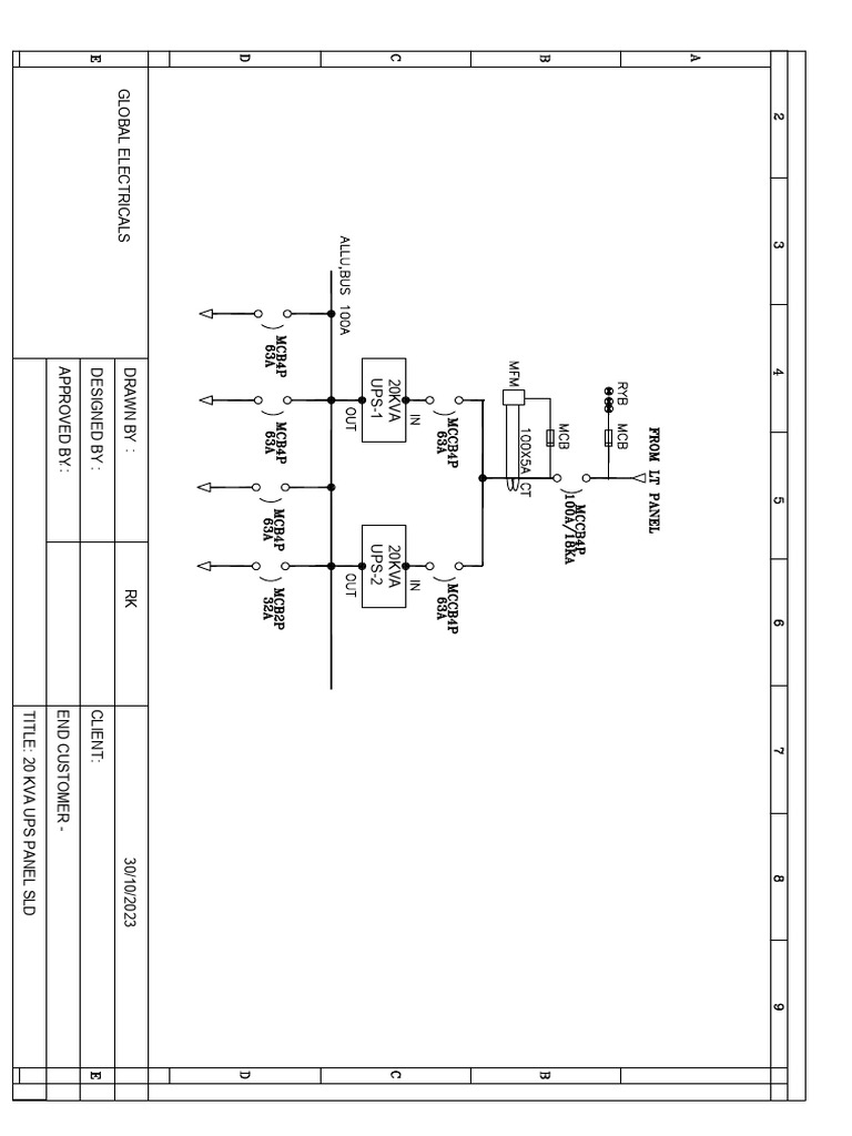 20 Kva Ups Panel Sld-1 | PDF