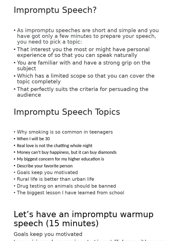 Special Occian Speech | PDF