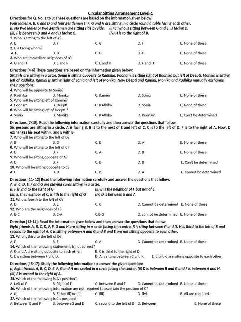 Circular Level-1 | PDF